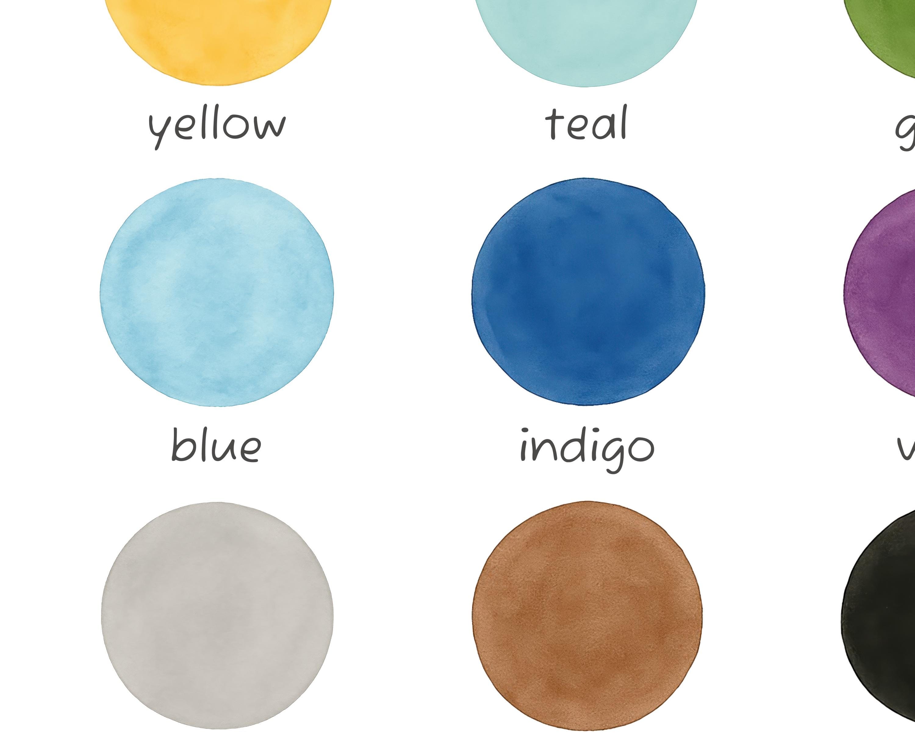 Colors Educational Poster, Montessori Poster, Learn Colors Chart ...