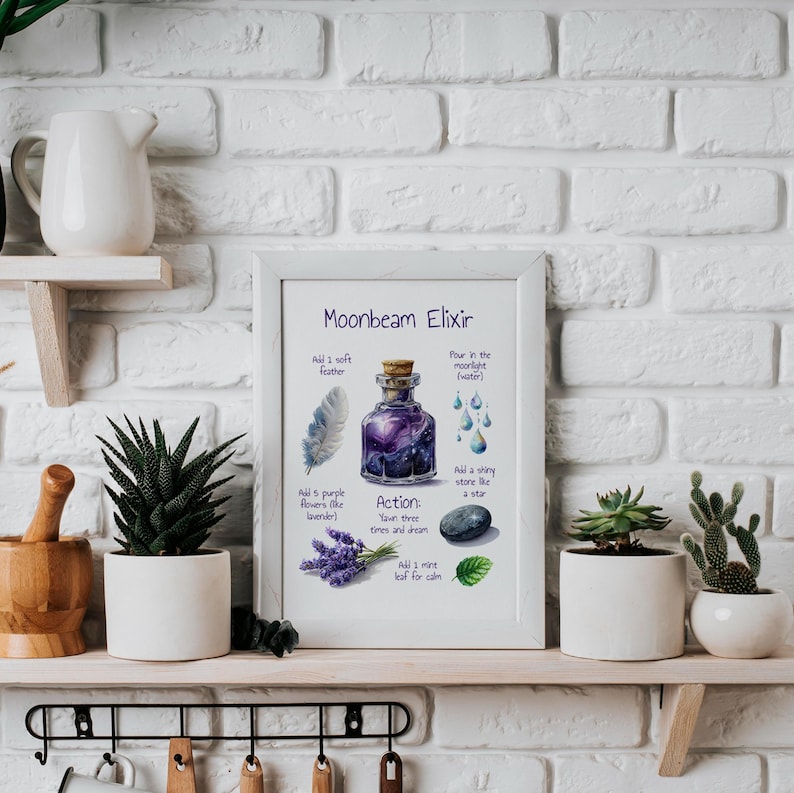 Printable Mud Kitchen Recipe Cards, Fairy Potion Cards, Magic Potions ...