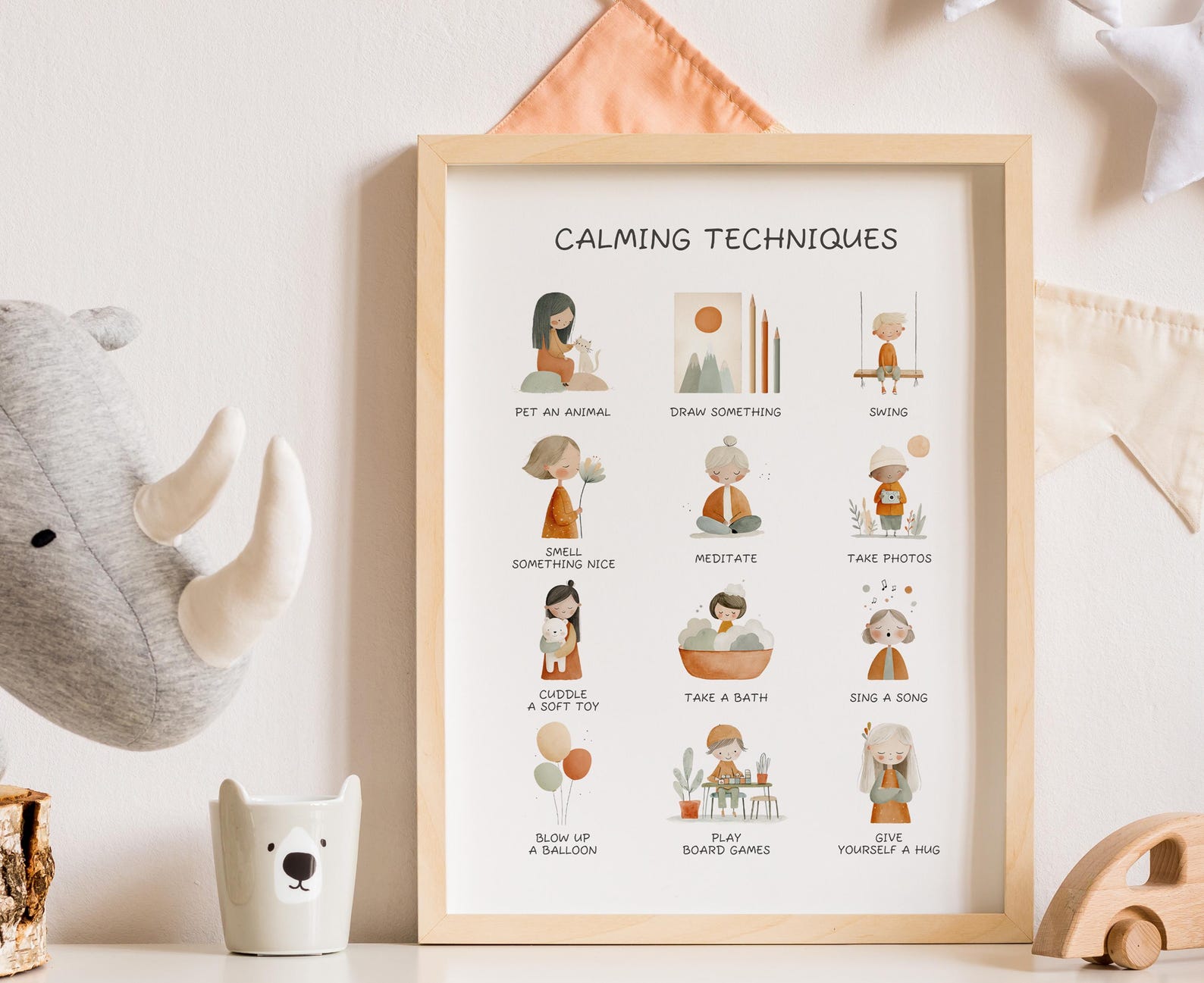 Feelings Poster, Calming Techniques, Calming Corner Printable, Emotions ...