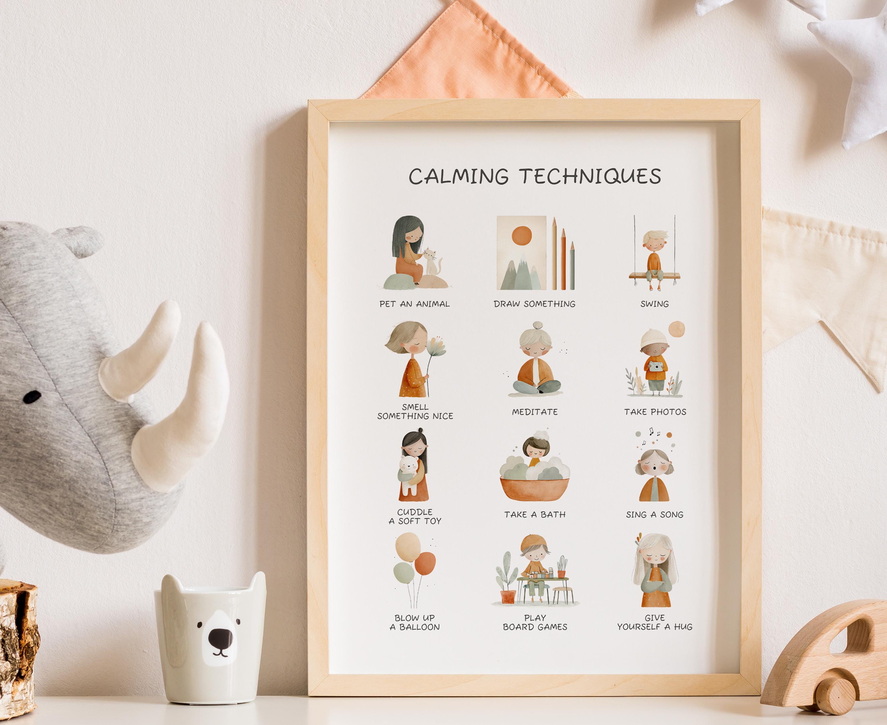 Feelings Poster, Calming Techniques, Calming Corner Printable, Emotions ...