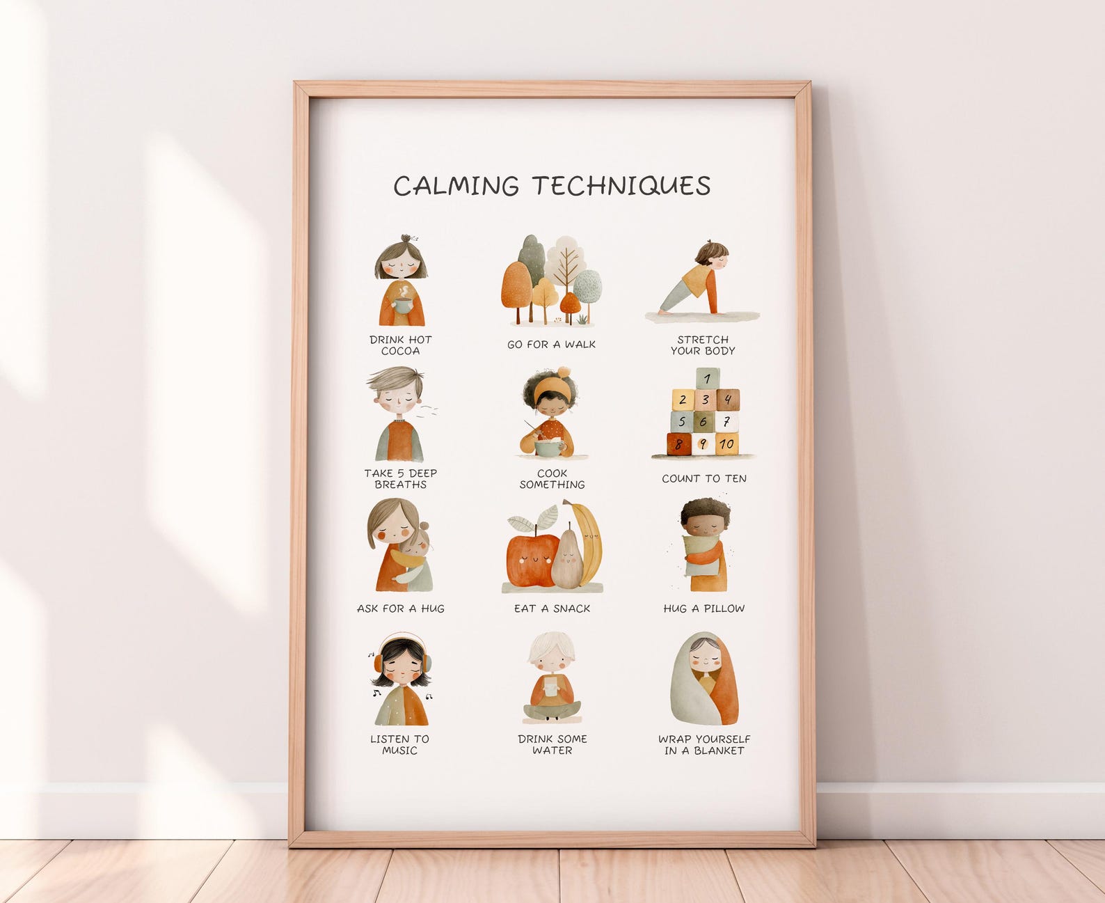 Feelings Poster, Calming Techniques, Calming Corner Printable, Emotions ...