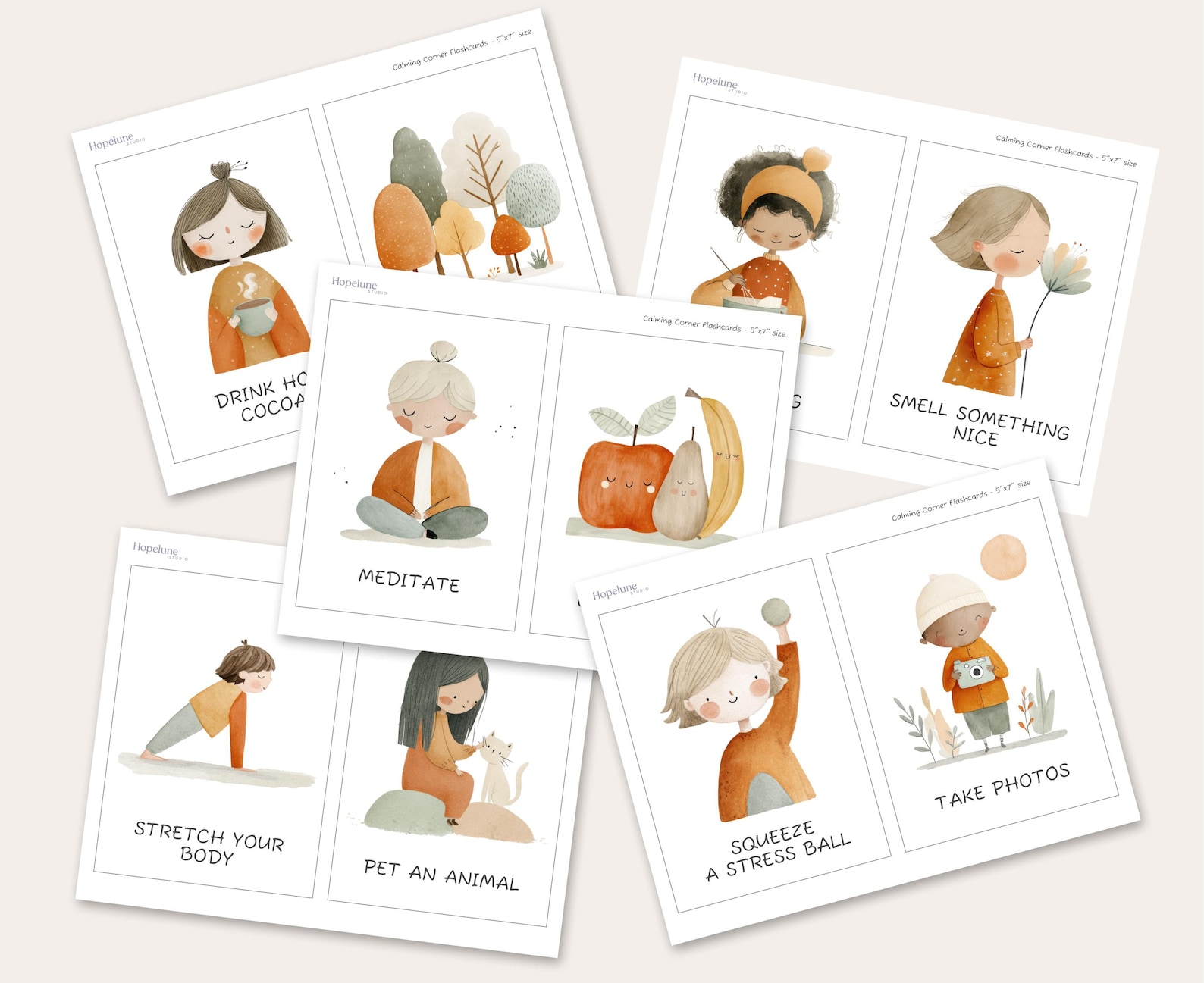 Calming Corner Flashcards, Сalming Сorner Classroom, Calming Strategies ...