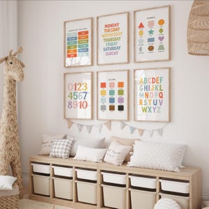 Educational Wall Art, Homeschool Printable, Classroom Decor Bundle ...