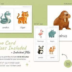 Animal Flashcards, Printable Flashcards, Montessori Flash Cards ...