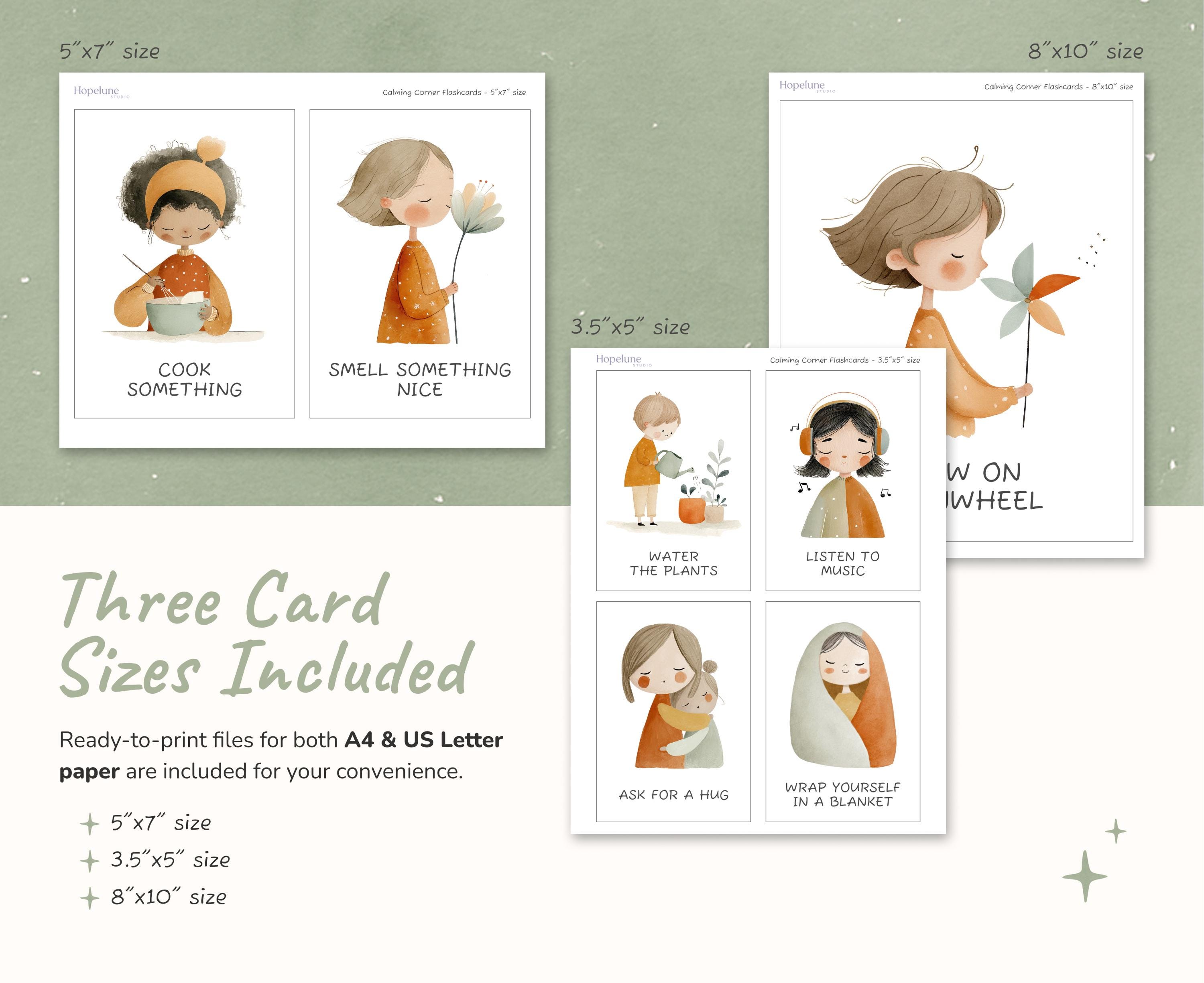 Calming Corner Flashcards, Сalming Сorner Classroom, Calming Strategies ...