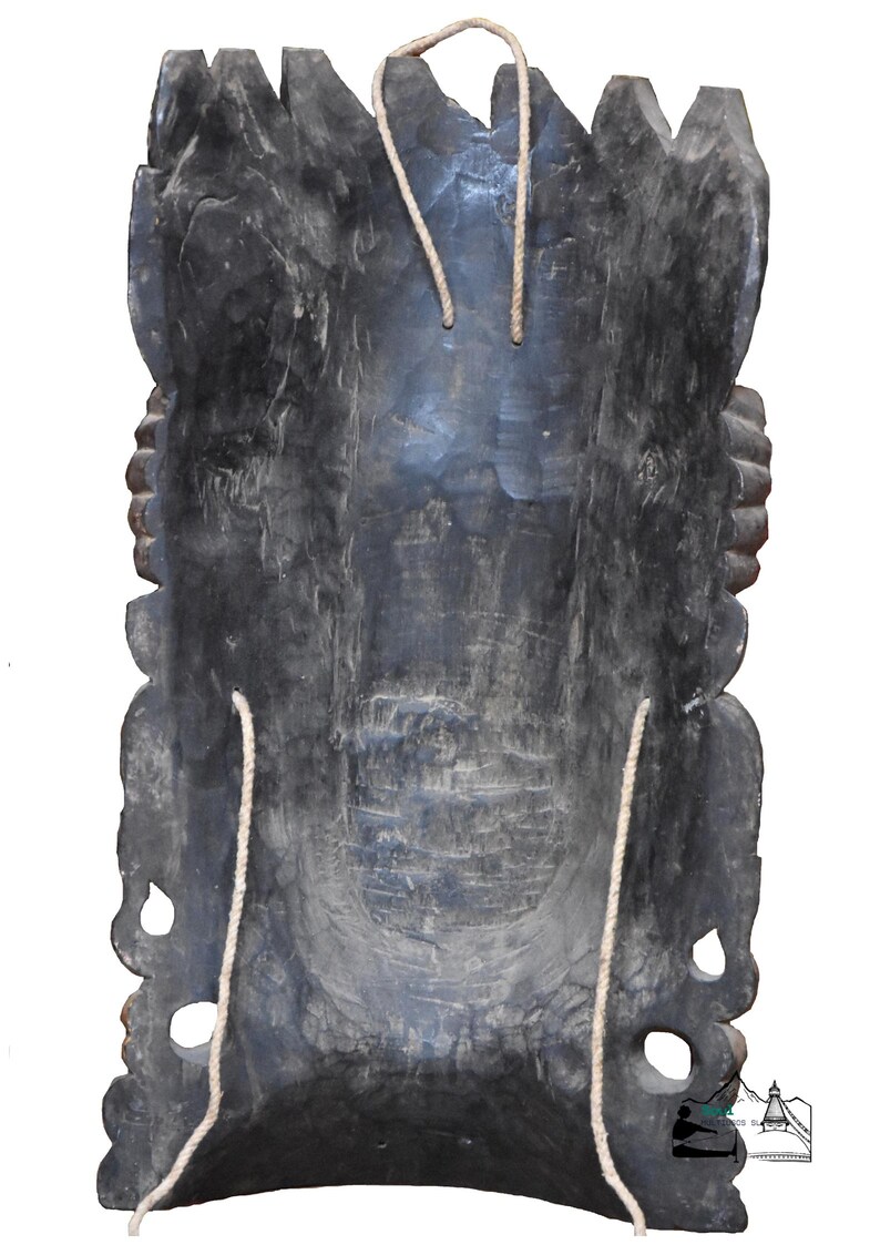 Handcrafted Wooden Goddess Tara Mask: 62cm Nepalese Spiritual Wall Art ...