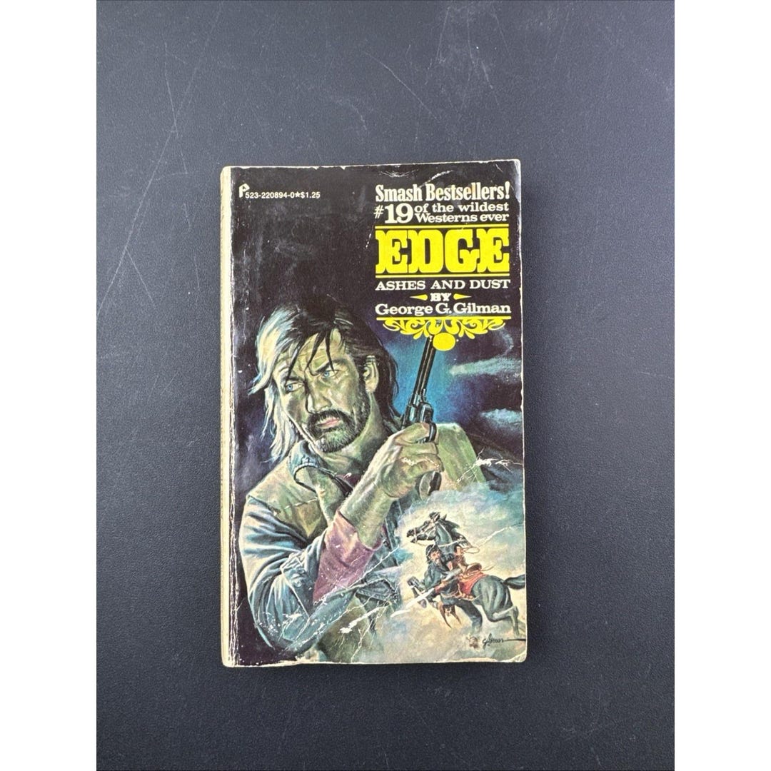Edge Ashes and Dust George G Gilman Western Book Pinnacle 1976 - Etsy