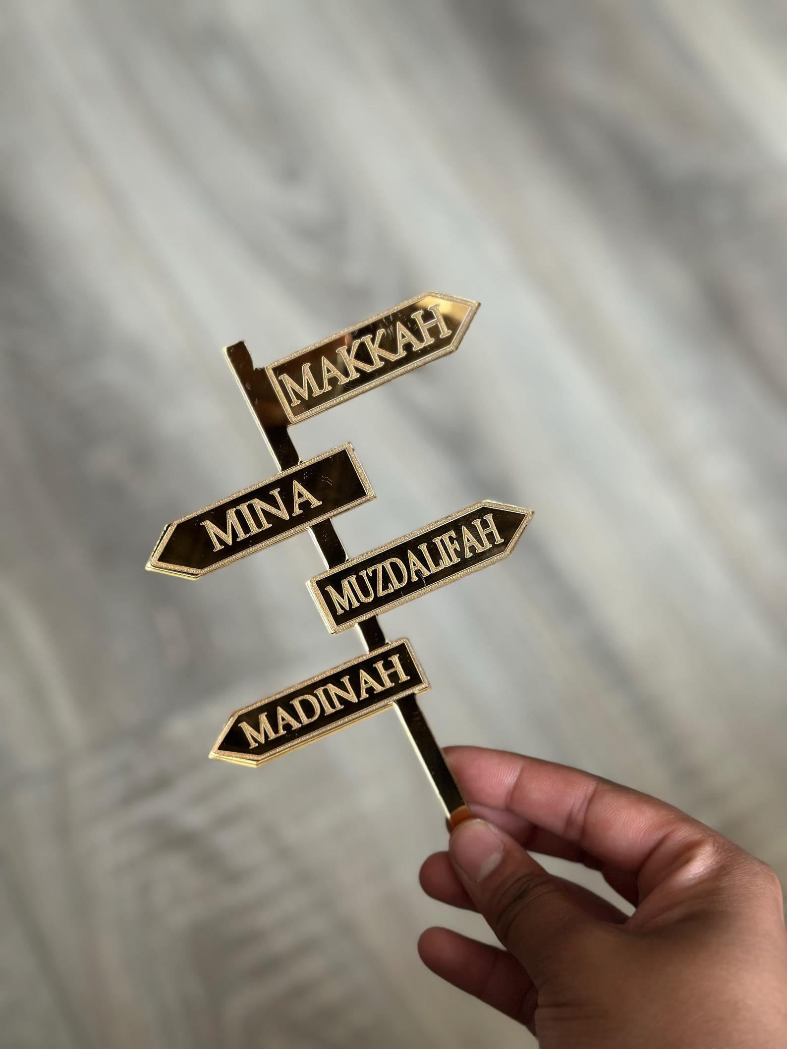 Hajj Mubarak Cake Topper Set: Acrylic Islamic Decorations - Etsy