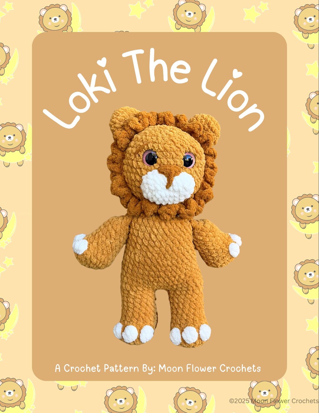 Loki the Lion Crochet Pattern| Crochet Lion Pattern| Safari Crochet ...