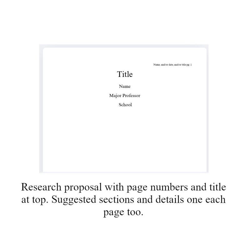 Graduate Student Document Template Bundle - Etsy