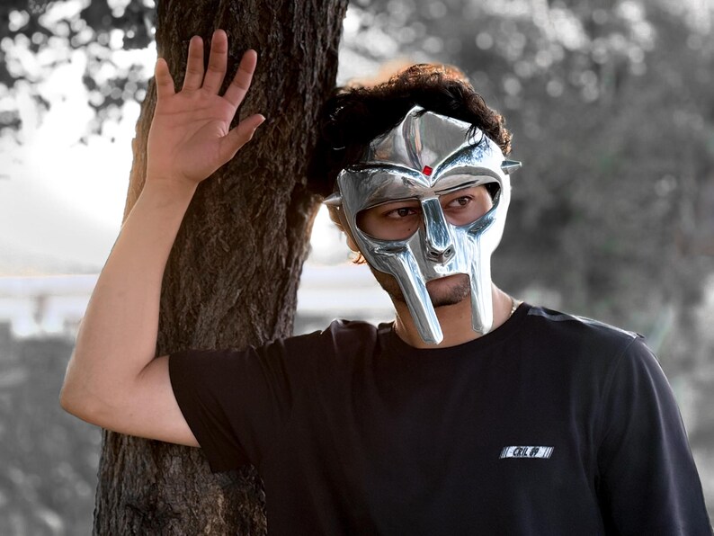 MF Doom Style Villain Mask - Hip Hop Cosplay for Rap Fans, Stage ...