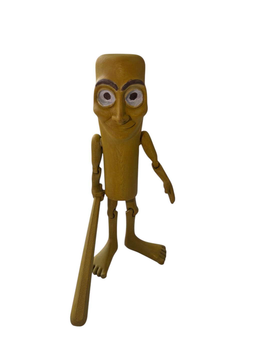 Poseable 3D Printed Stickman Toy: Tung Tung Desk Buddy - Etsy