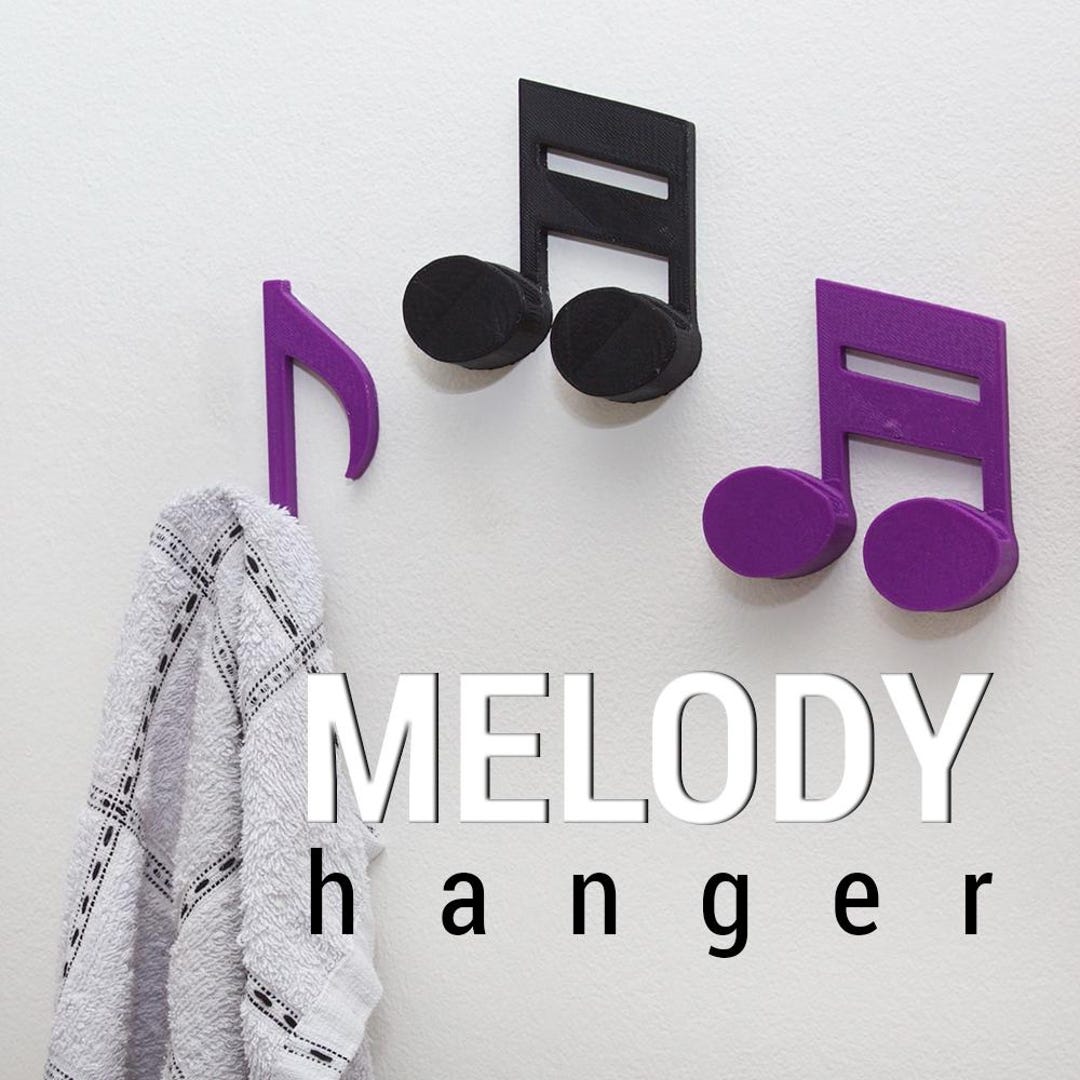 2 Pcs- Melody Wall Hanger – Music Note Hooks for Towels, Coats, and ...