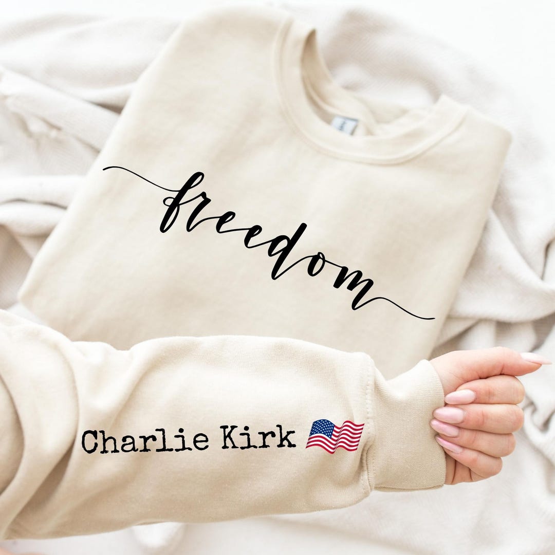 Charlie Kirk Freedom Sweatshirt,unisex Charlie Kirk Freedom Sweatshirt ...