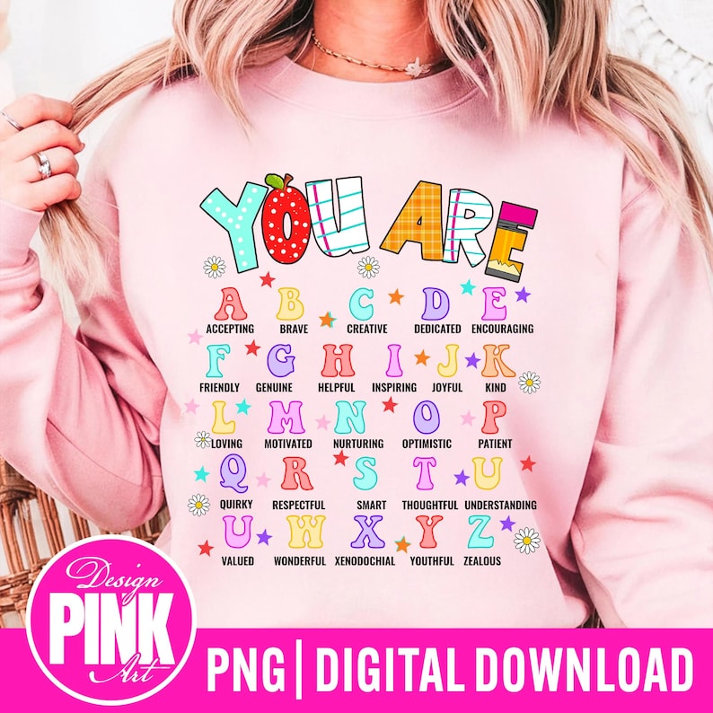 Printable A-Z Positive Affirmation Alphabet Art for Kids & Classroom ...