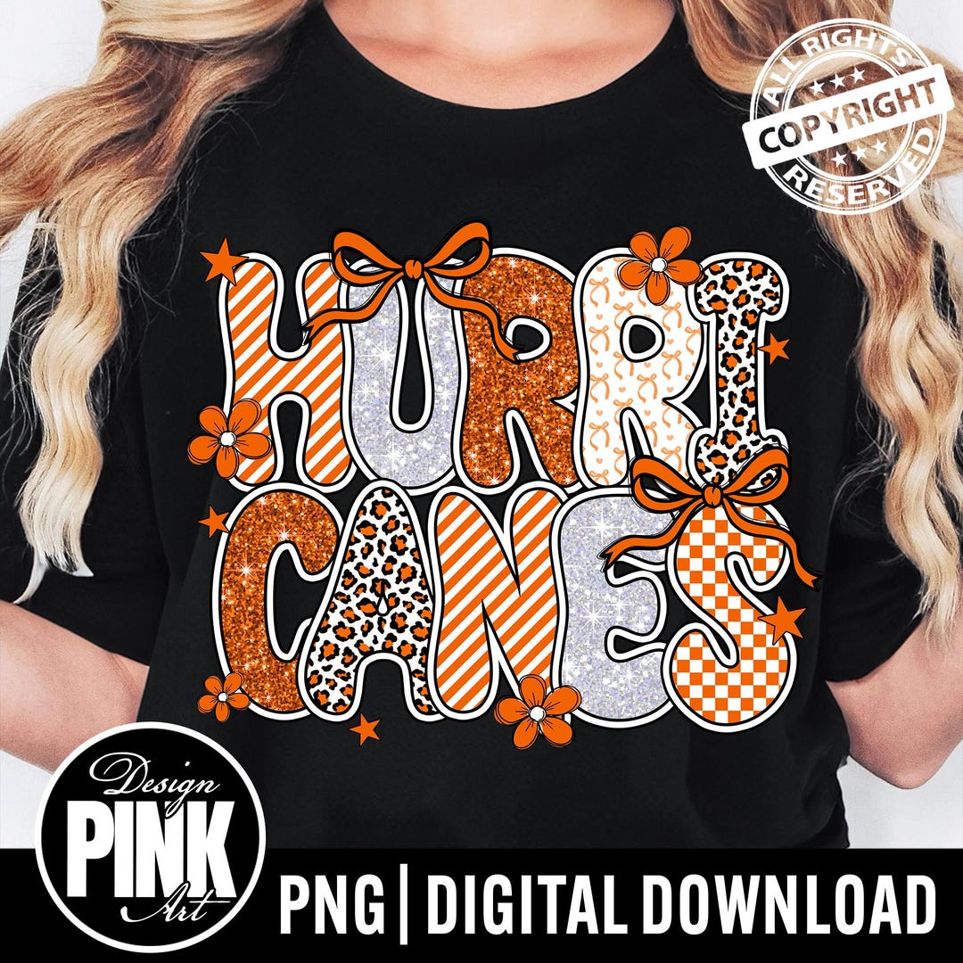 Leopard Print Hurricanes Mascot: School Spirit PNG (digital Download ...
