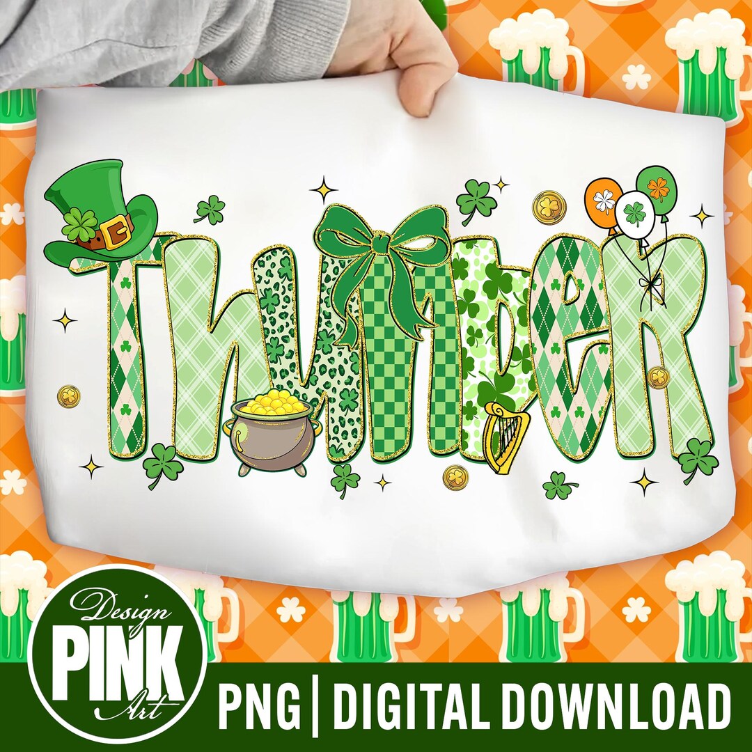 Thunder St Patrick’s Day PNG, Thunder Shamrock School Spirit Design ...