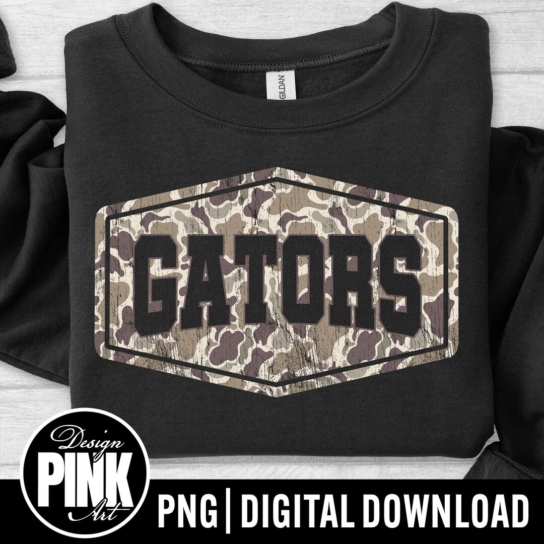 Gators Camo PNG: School Spirit Sublimation Graphic (digital Download ...
