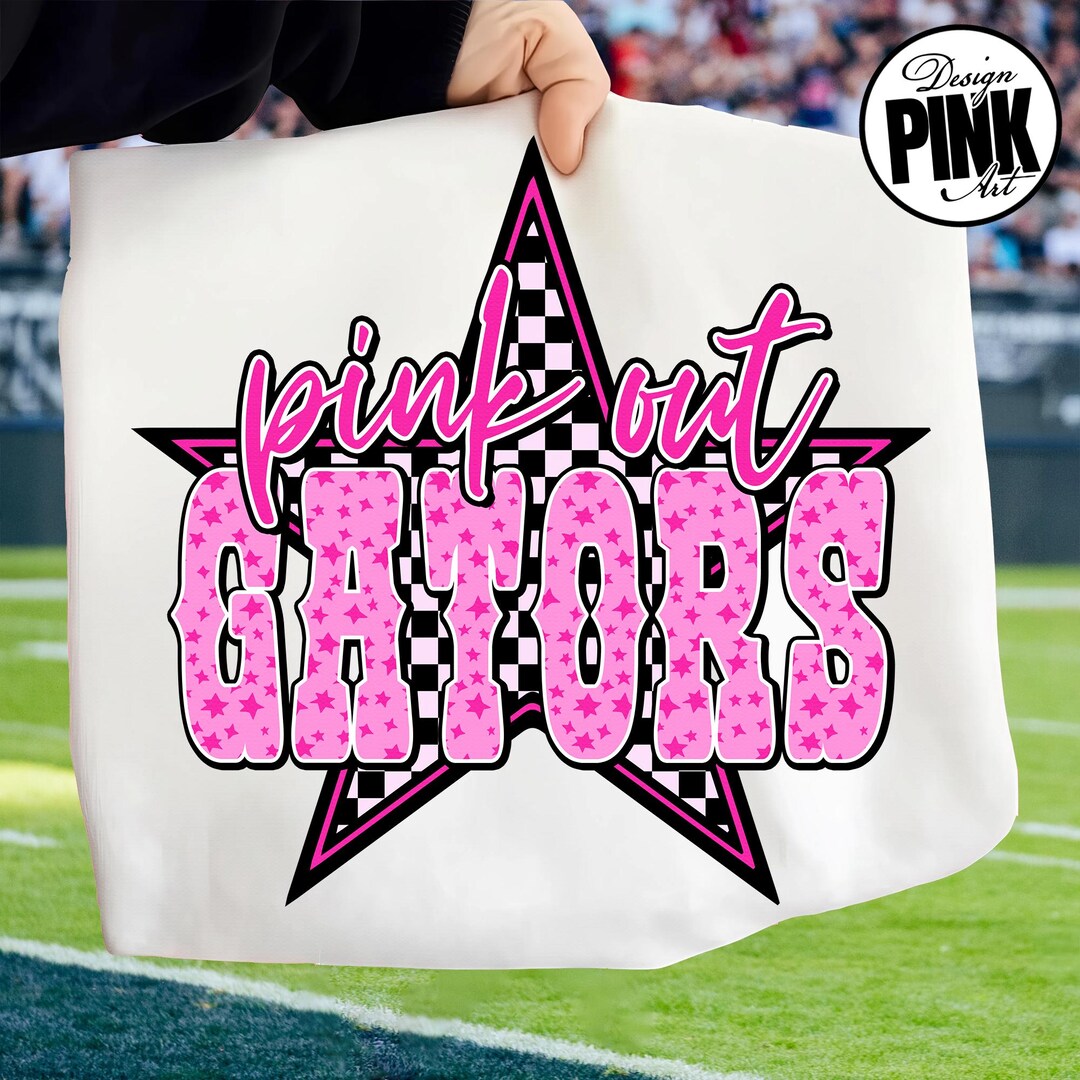 Pink Out Gators PNG File, Breast Cancer Awareness Clipart, Game Day ...