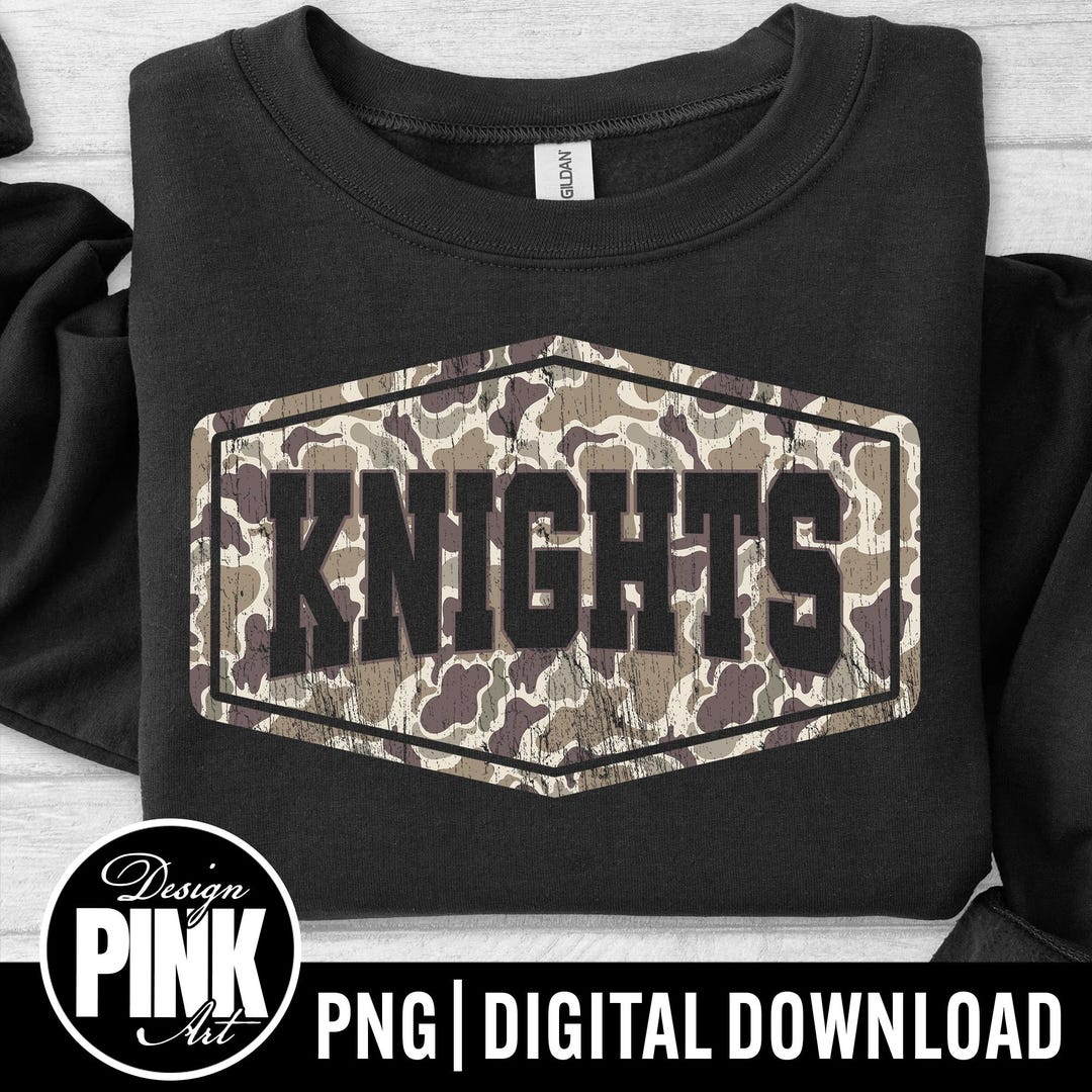 Knights Camo PNG: School Spirit Sublimation Graphic (digital Download ...