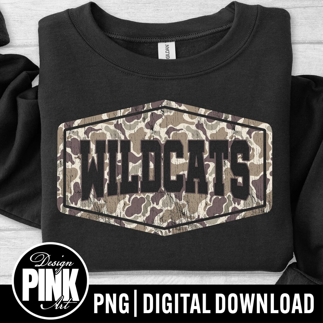 Wildcats Camo PNG: School Spirit Sublimation Graphic (digital Download ...