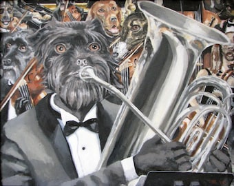 Orchestra Painting - Etsy