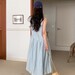 Lumen Drawstring Maxi Dress / Tencel Blend Summer Dress / Crinkle ...