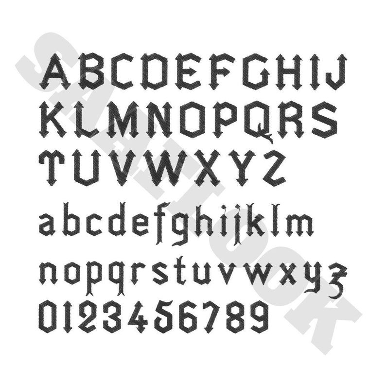 BX Embroidery Fonts for Embrilliance Machines: 250 Bundle (1 - 3 Inch ...