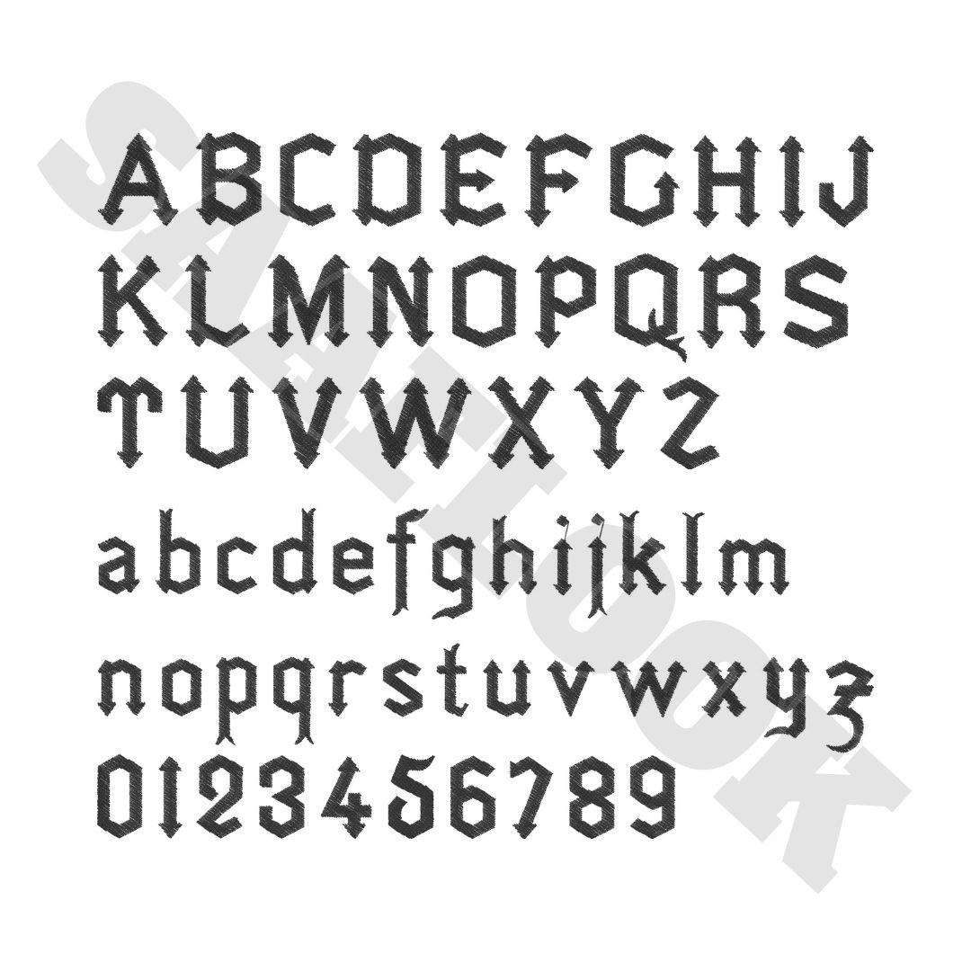 DST Embroidery Fonts for Tajima Machines: 250 Bundle (1 - 3 Inch) - Etsy