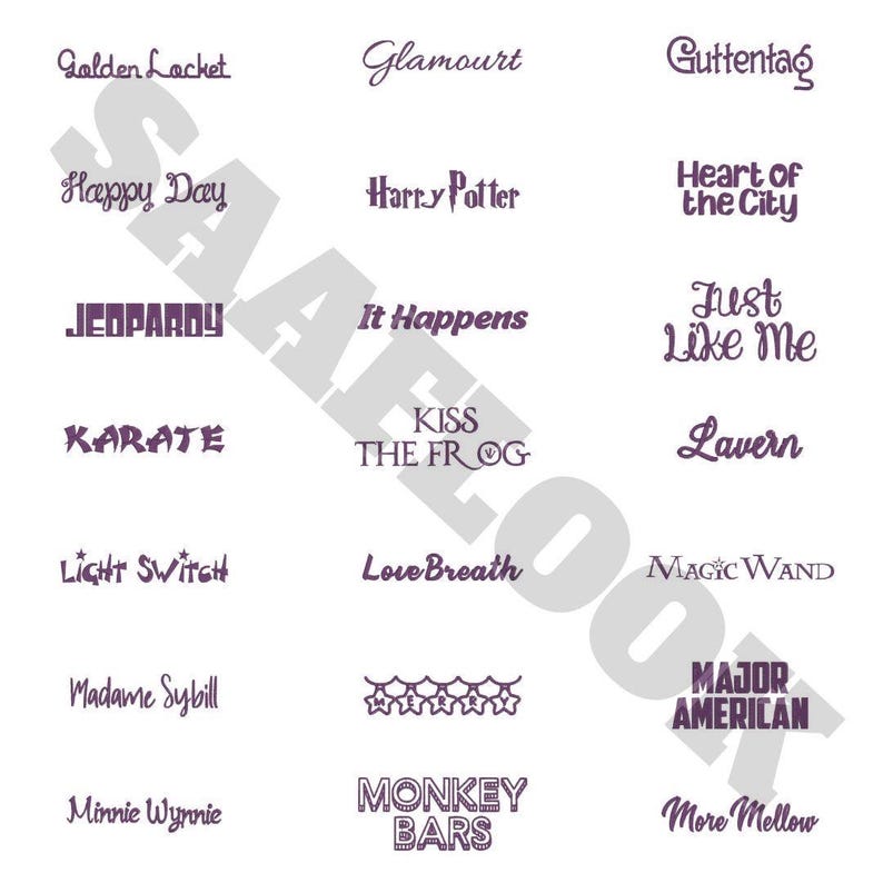 500+ Embroidery Fonts PES Bundle: Brother Machine Fonts (digital ...