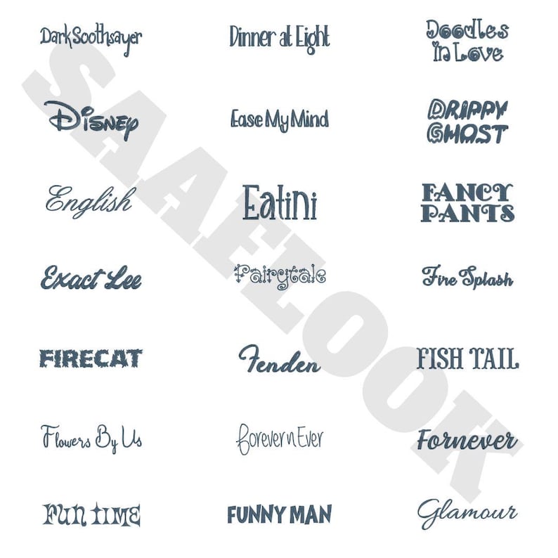 500+ BX Embroidery Fonts Bundle: Script & Monogram (digital Download ...