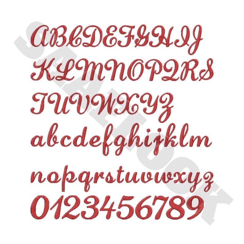 DST Embroidery Fonts for Tajima Machines: 250 Bundle (1 - 3 Inch) - Etsy