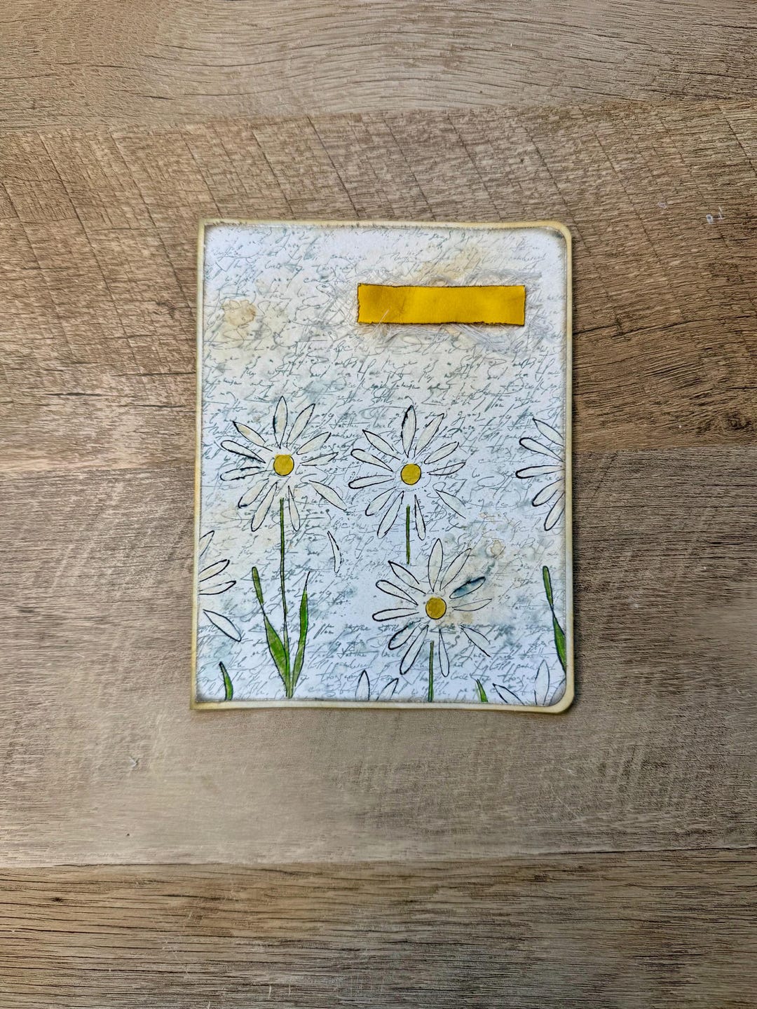Customizable Greeting Card, Daisy Flower Blank Card, for Her 5x6.5 Card ...