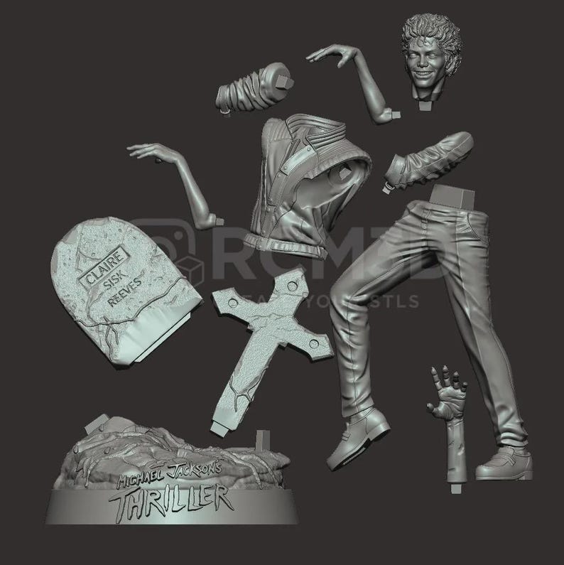 Michael Jackson Thriller 3D File - Etsy