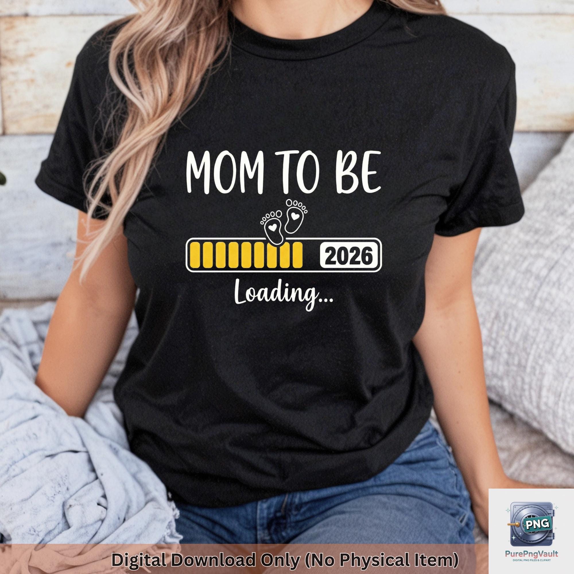 Mom to Be 2026 PNG, Mom Loading New Mom Est 2026, Mommy to Be Pregnancy ...
