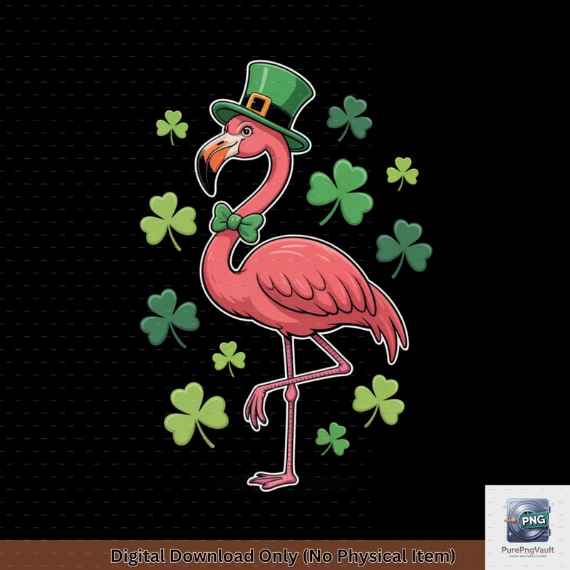 St. Patrick's Day Flamingo - Etsy