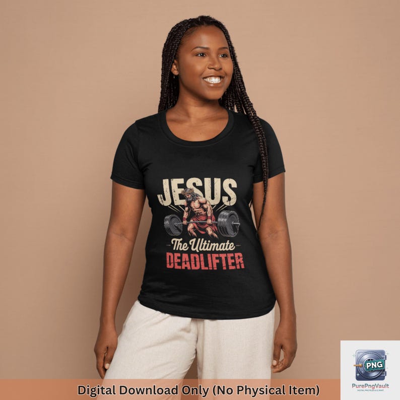 Funny Christian Gym PNG, Jesus Deadlifter Design (digital Download) - Etsy