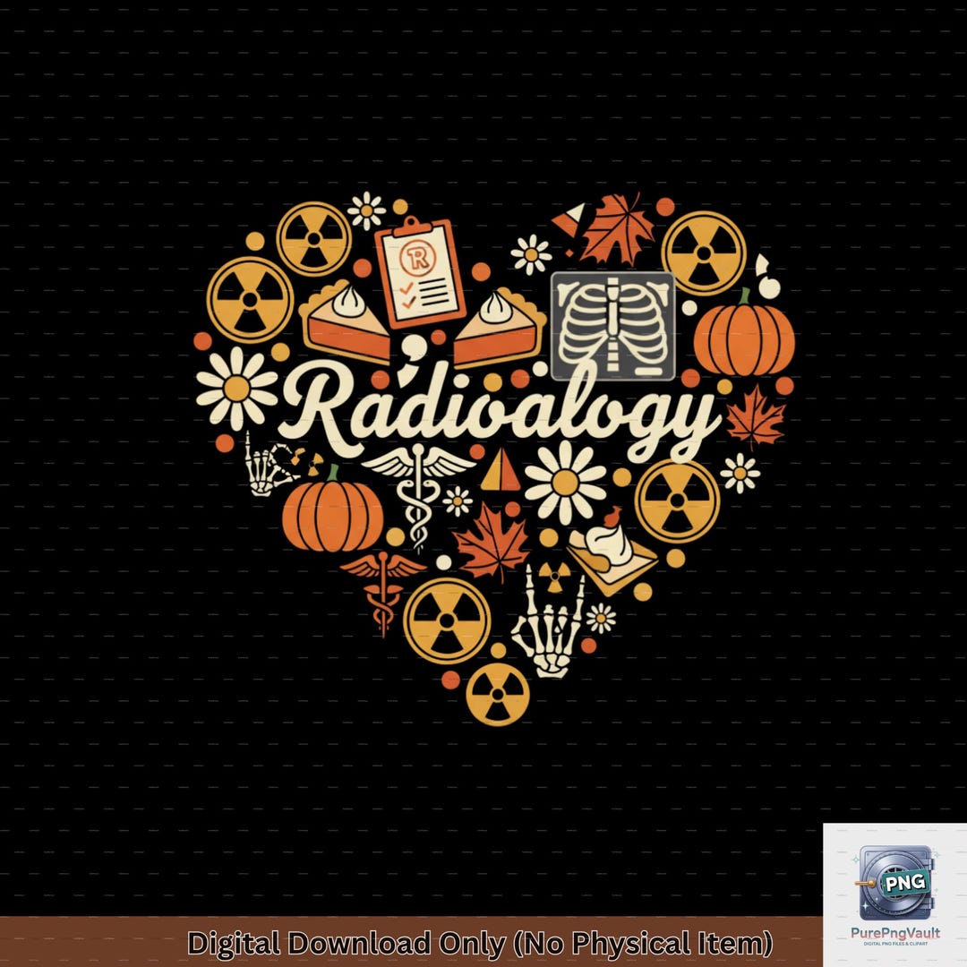 Radiology Fall Heart PNG, Xray Tech Autumn Pumpkin Thanksgiving ...