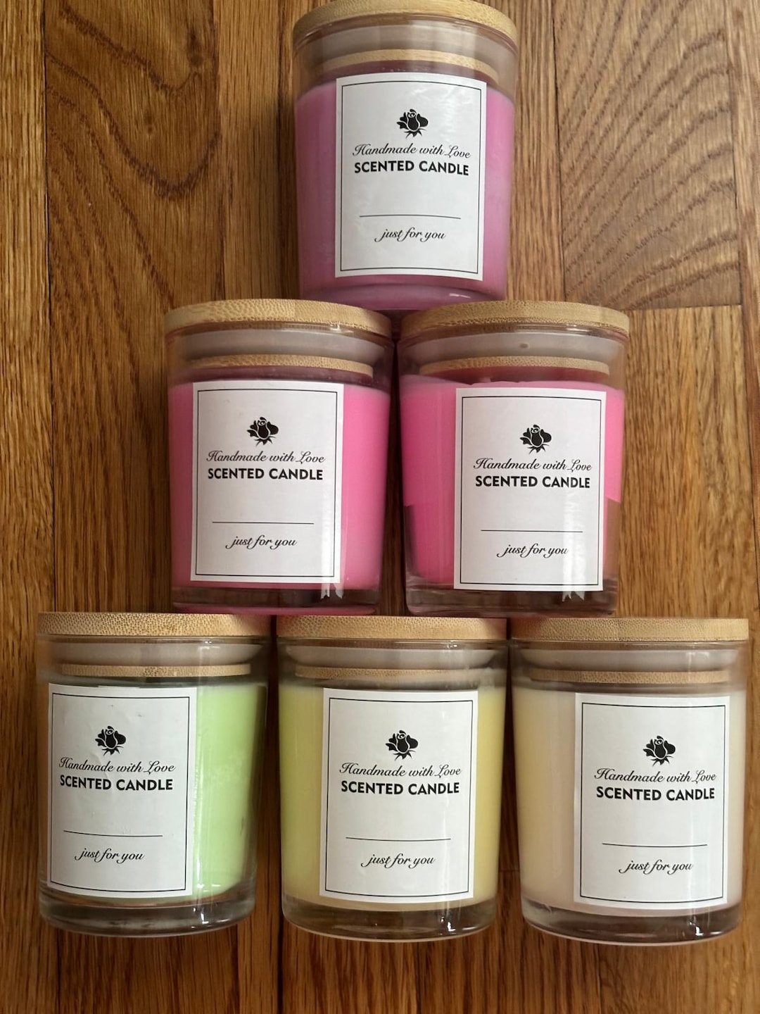 These Candles Are Floral-based Scented Candles That Are Handmade With ...