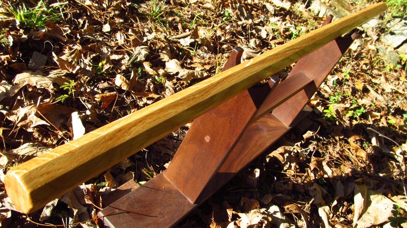 Oak Mid Short Staff Octagonal - Etsy