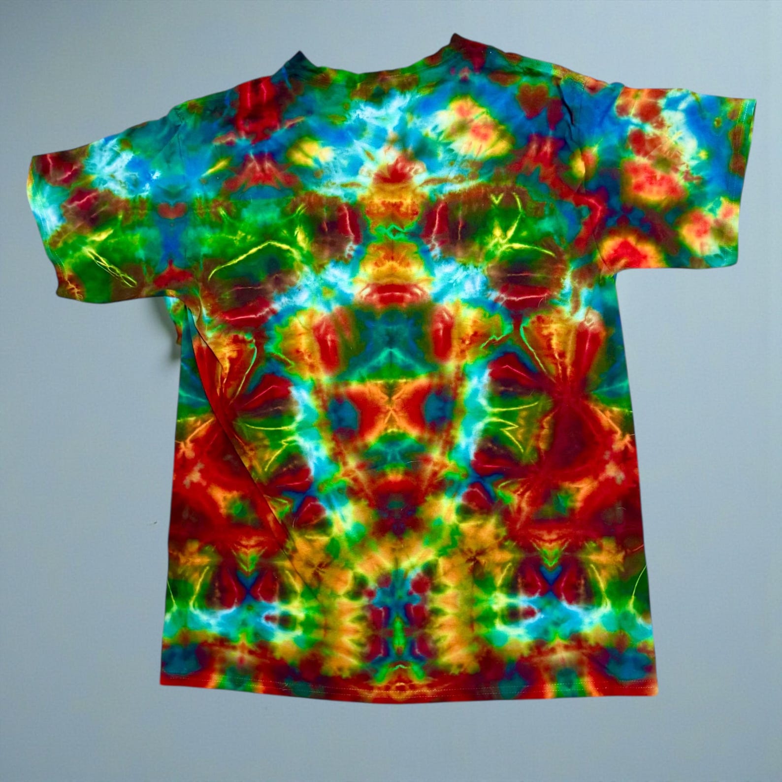 Unisex L Psychedelic Sacred Geometry Tie Dye Shirt – Handmade Trippy ...