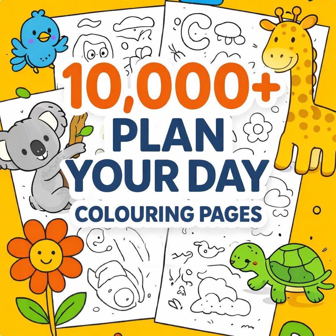 Printable Coloring Book for Kids – Fun Coloring Pages | Instant ...