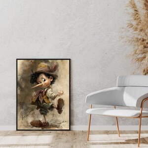 Pinocchio Nursery Print: Vintage Storybook Art (digital Download) - Etsy