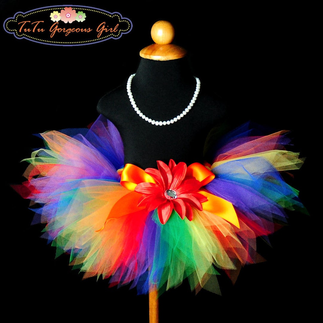 Colorful Primary Rainbow Tutu...rainbow Birthday Tutu Clown - Etsy