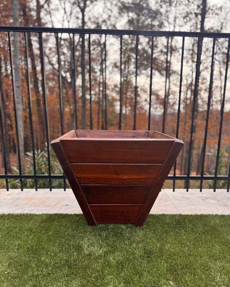 Custom Wood Planters - Etsy