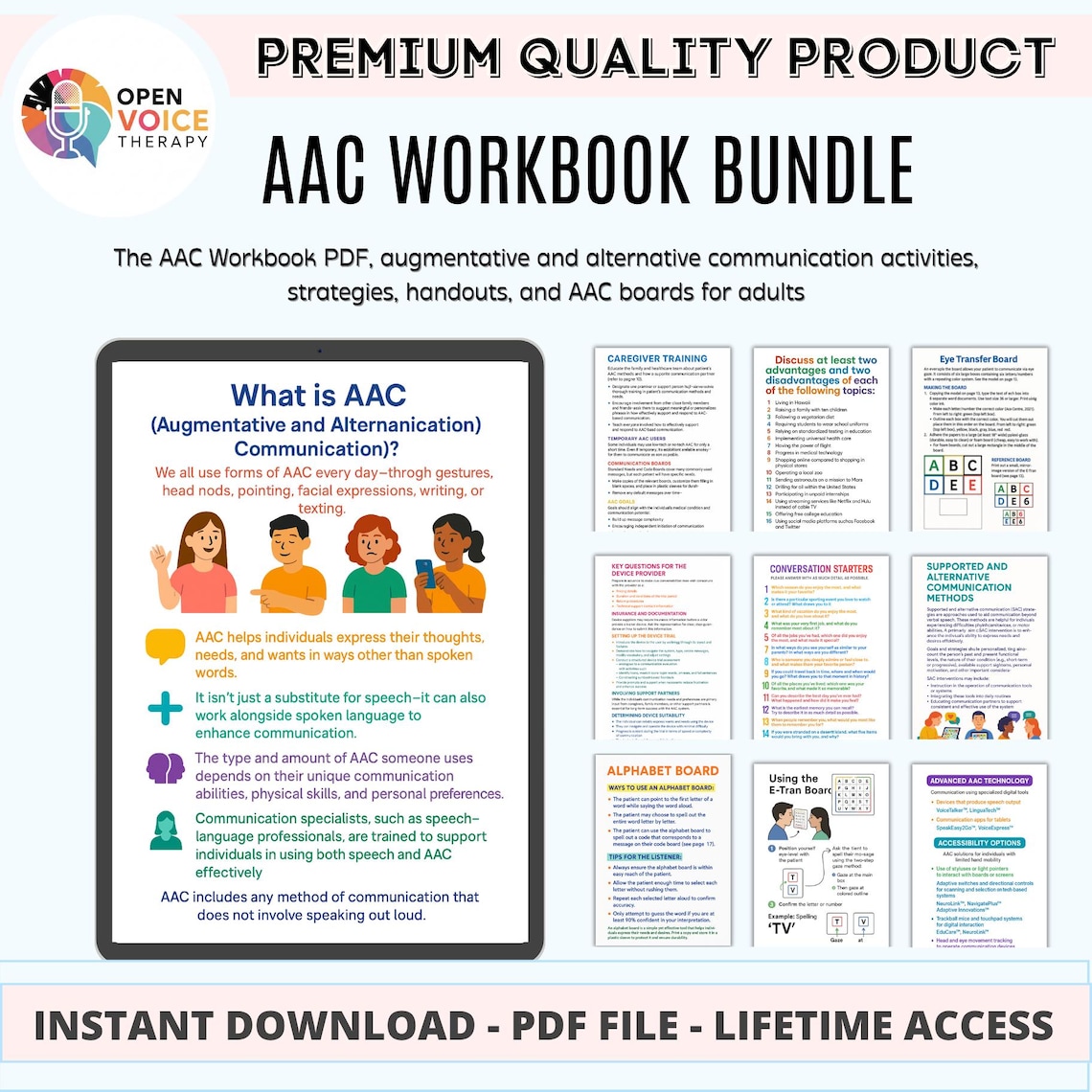 The AAC Workbook PDF, Augmentative and Alternative Communication ...