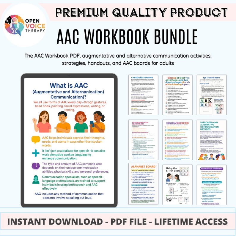 The AAC Workbook PDF, Augmentative and Alternative Communication ...
