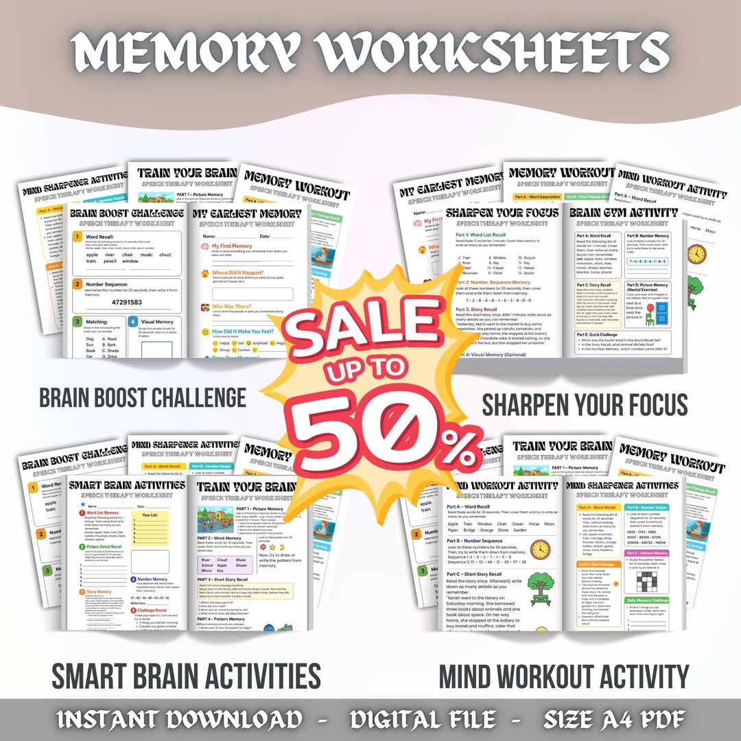 The Memory Workbook Pdf Functional Evidence Based Cognitive Worksheets