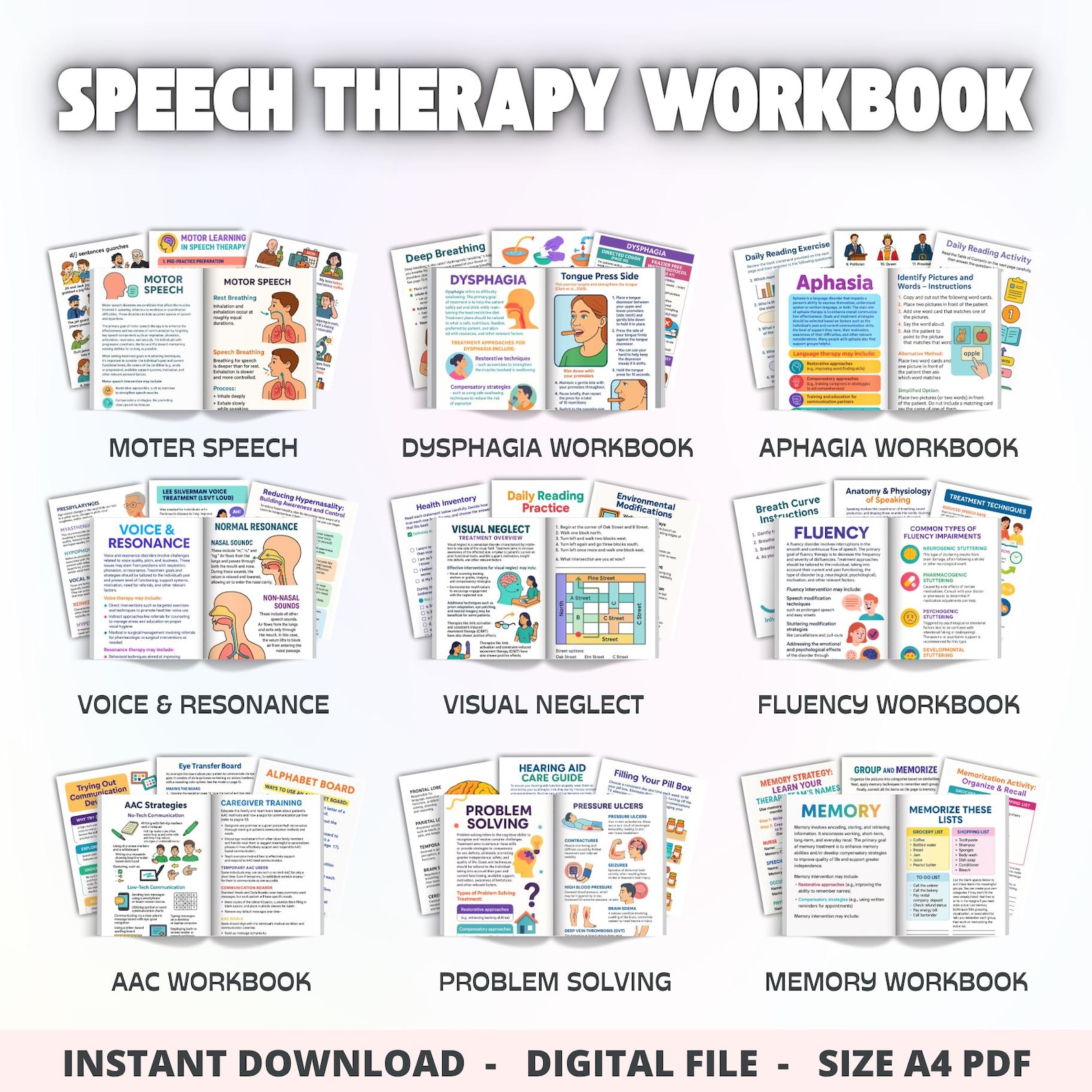 The Adult Speech Therapy Starter Pack: Pdfs Evidence-based Worksheets ...