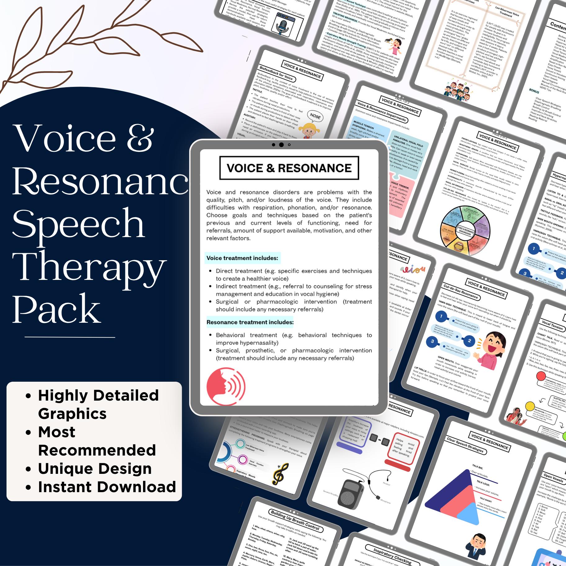 The Adult Speech Therapy Starter Kit: First & Second Edition Pdfs ...